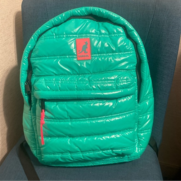 Kangol | Accessories | Kangol Laptop Bubble Puffer Green Backpack ...